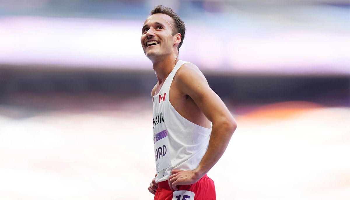 Thomas Fafard en finale du 5000 mètres